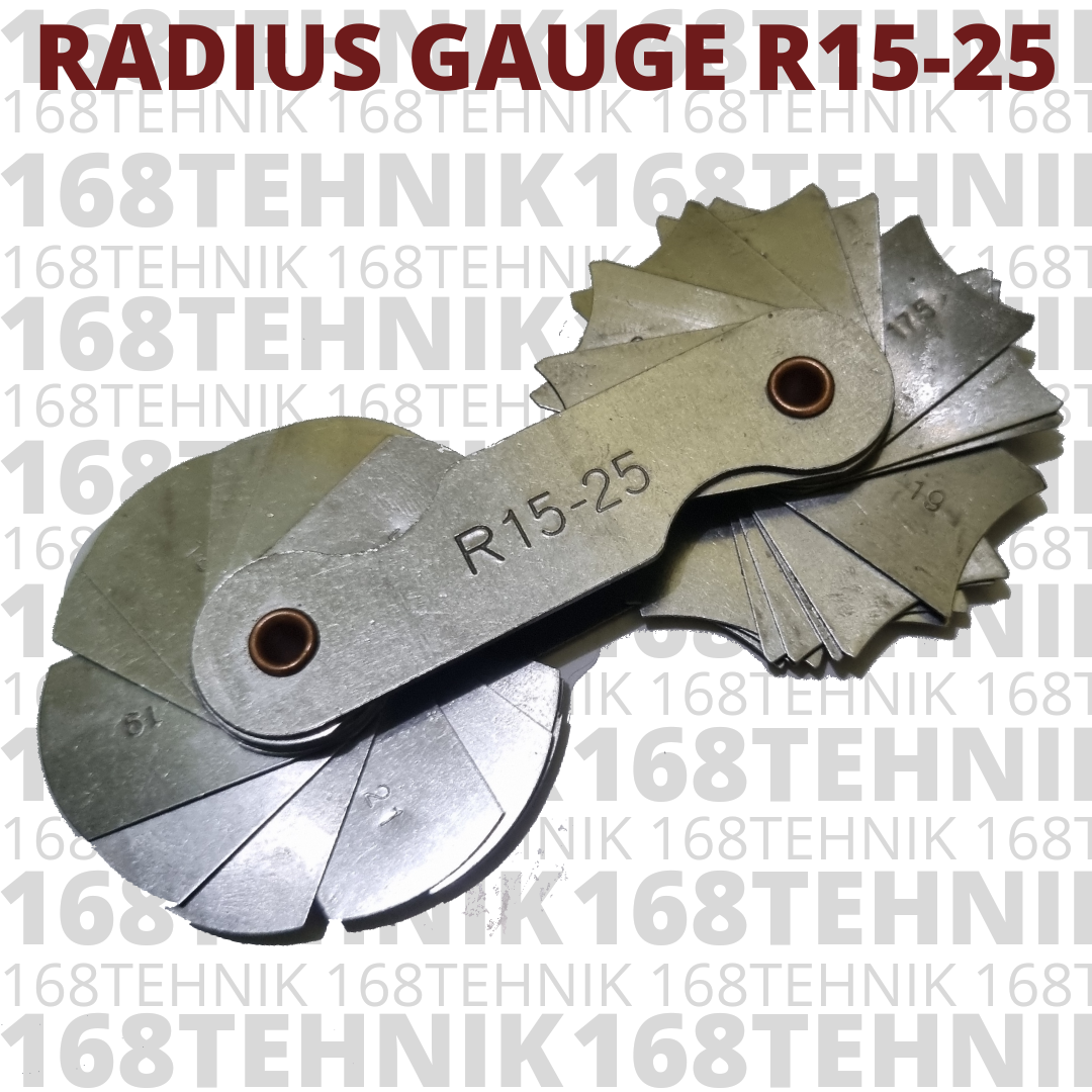 RADIUS GAUGE R15-25 / ALAT PENGUKUR RADIUS GAGE / UKUR CELAH BAUT ...
