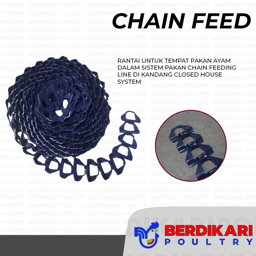 Chain Feed - Rantai/Rante Penarik Pakan/Makanan Ayam - Alat Ternak Ayam ...
