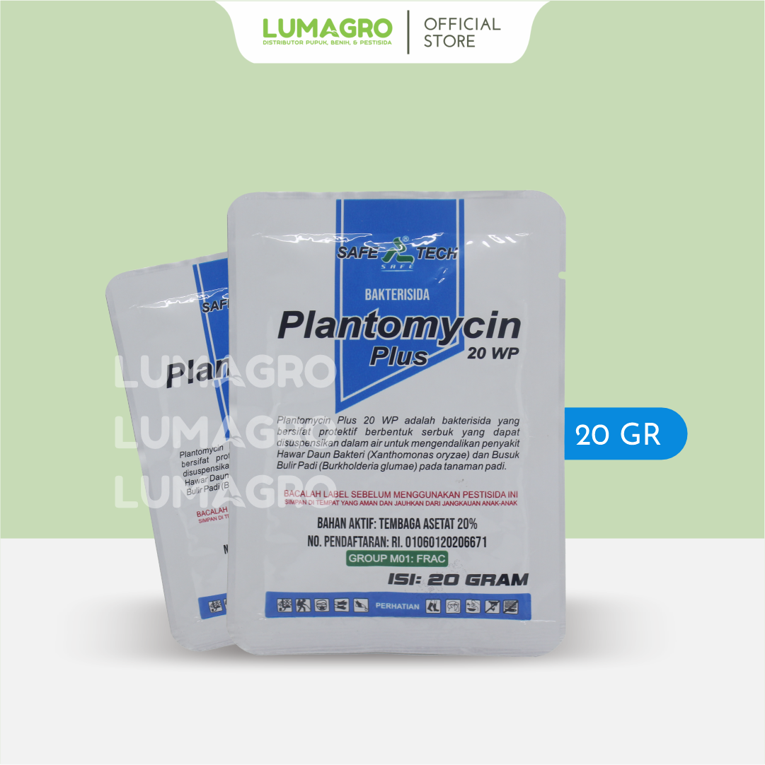 Fungisida Plantomycin Plus 20WP 20gr 100gr Tembaga Asetat Pengendali ...
