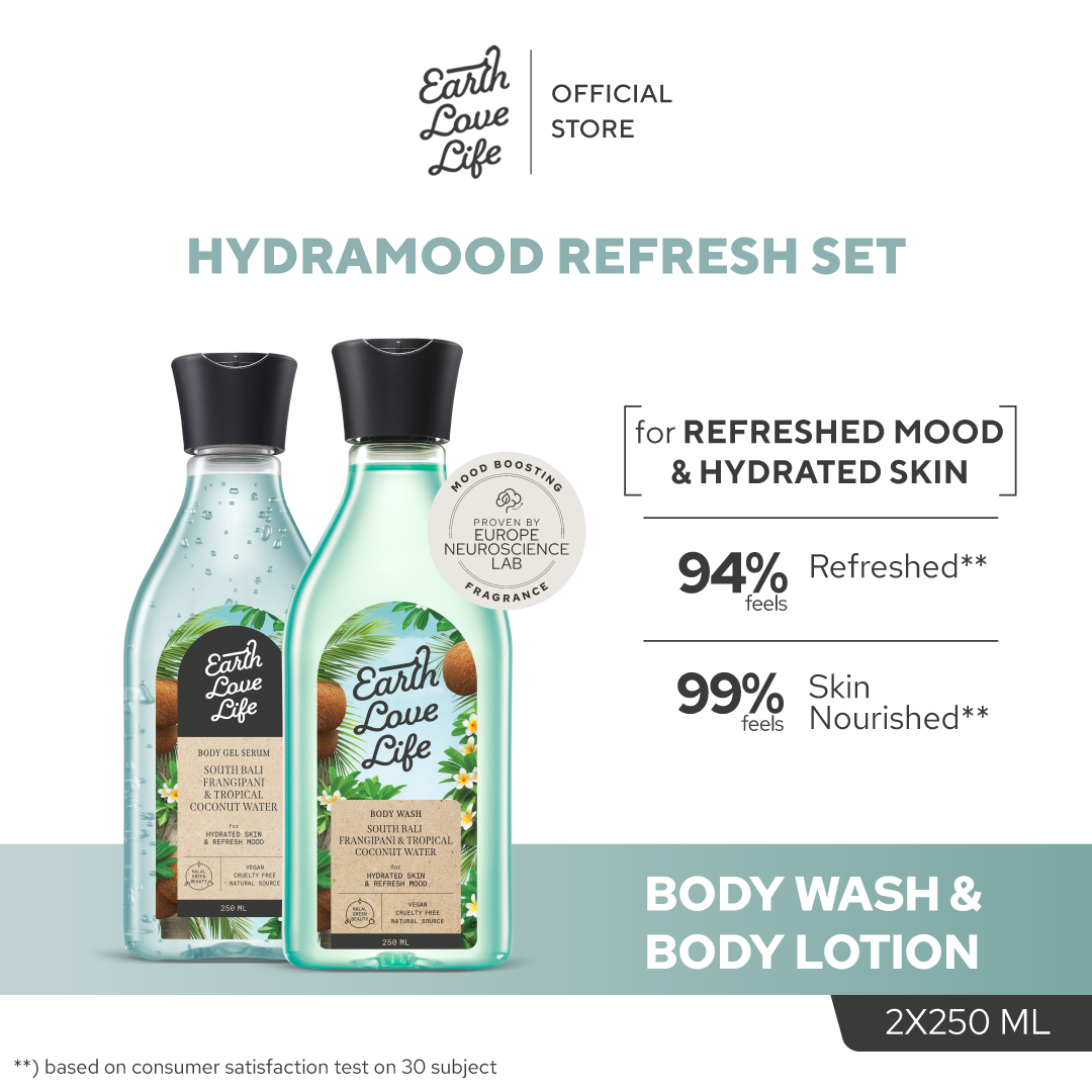 EARTH LOVE LIFE Hydra Mood Refresh Set - Bundle Bali Coconut Body Wash ...