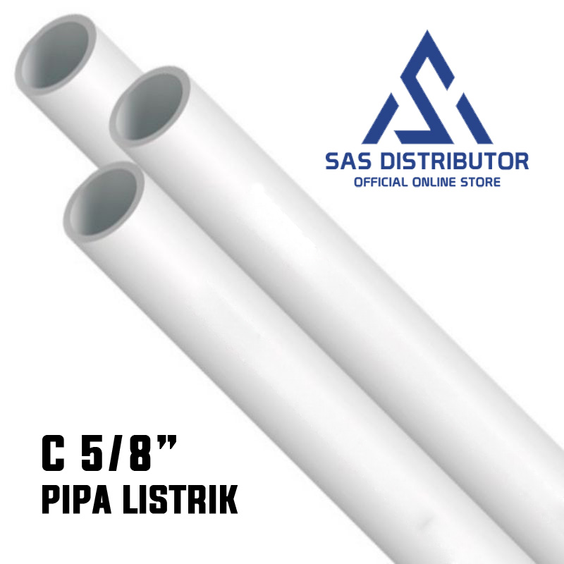 Pipa Listrik C 5/8" inch PVC 1 meter / Pipa Listrik Putih Green / Pipa ...