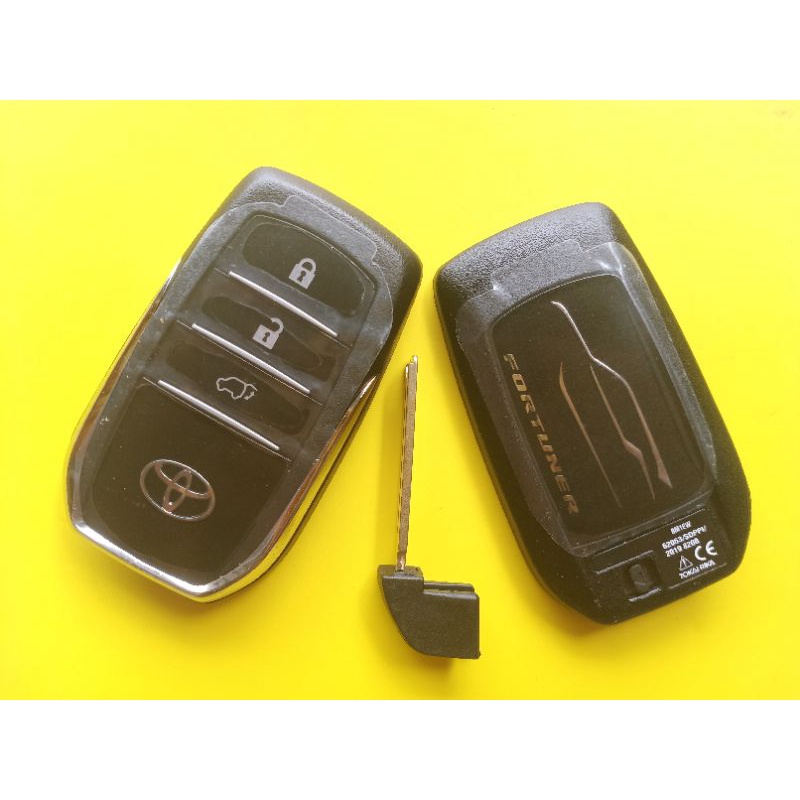 Casing kunci smart key toyota fortuner ORIGINAL + Anak Kunci | Lazada ...