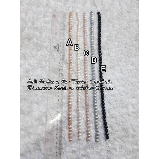 MANIK MANIK MUTIARA ALAMI BAHAN PERHIASAN BENTUK RENTENGAN MUTIARA ...