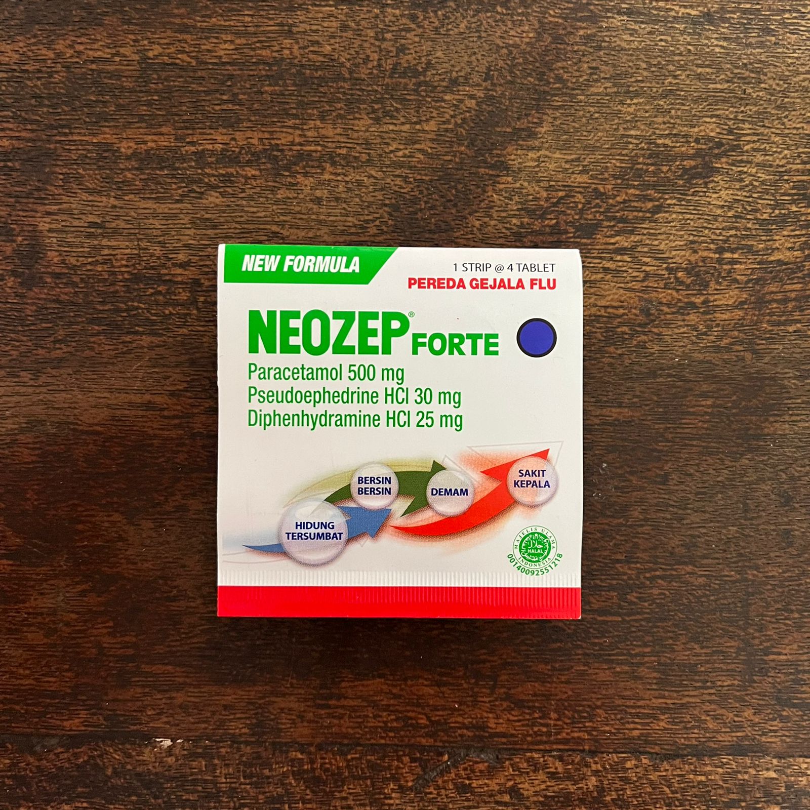 Neozep Forte Strip Isi 4 Tablet | Lazada Indonesia