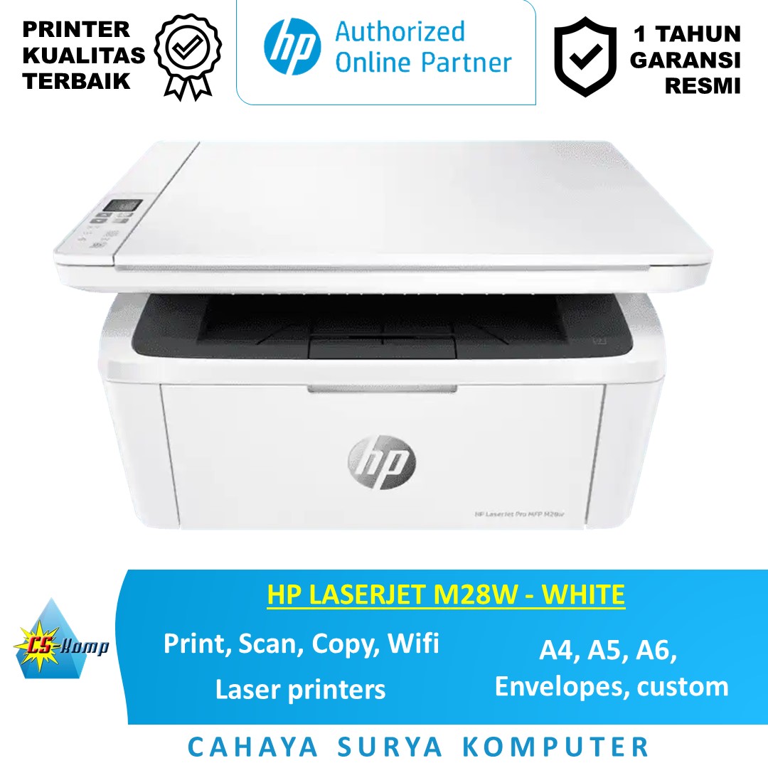 HP LaserJet M28W Print(Mono), Scan, Copy, Wifi | Lazada Indonesia