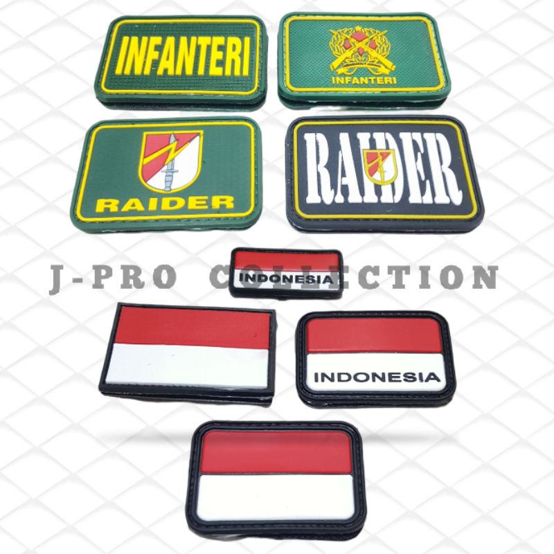 PATCH RUBBER LOGO ARHANUD BRAWIJAYA KOSTRAD INFANTERI EMBLEM TEMPEL ...