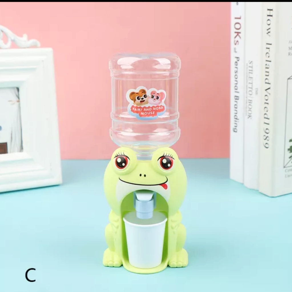 AZ Dispenser Mini Galon Portable Anak Air Minum Karakter Kodok Keropi ...