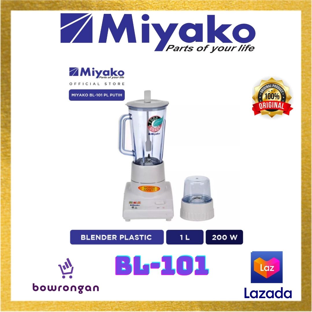 MIYAKO BLENDER PLASTIK BL-101 PL PUTIH | Lazada Indonesia