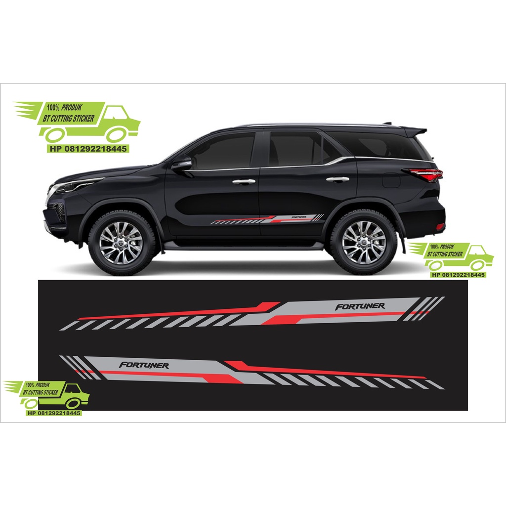 sticker mobil fortuner sticker mobil fortuner sticker toyota fortuner ...
