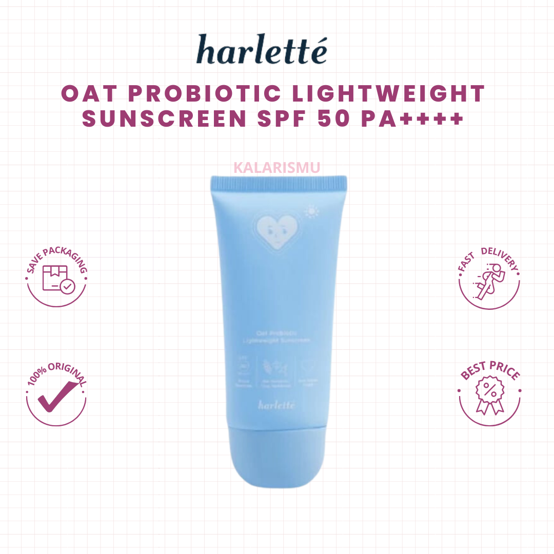 Harlette Oat Probiotic Lightweight Sunscreen SPF 50 PA++++ | Lazada ...