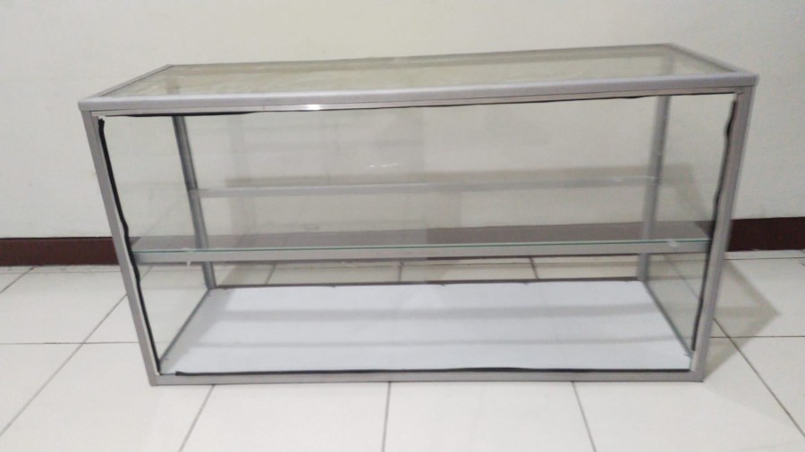 Etalase Kaca Makanan 1 Meter (92x32x50cm) Etalase Warteg BOGOR | Lazada ...