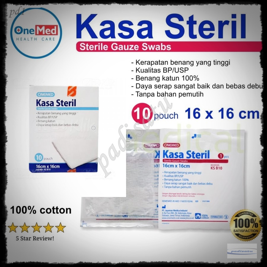 KASA STERIL PENUTUP LUKA 16X16 isi 10 pcs | Lazada Indonesia