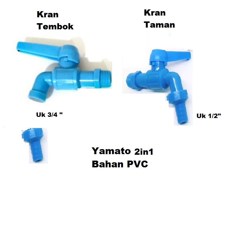 RALALI - Kran Yamato 2IN1 / Yamato Kran Taman stabilo PVC Baling 1/2 Inch YAMATO Kran Taman PVC ...