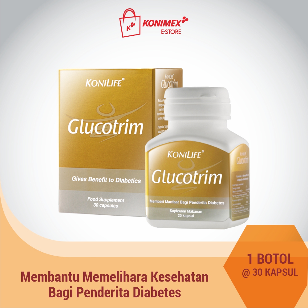 Konilife Glucotrim Food Supplement Botol 30 Menjaga Kadar Gula Darah ...