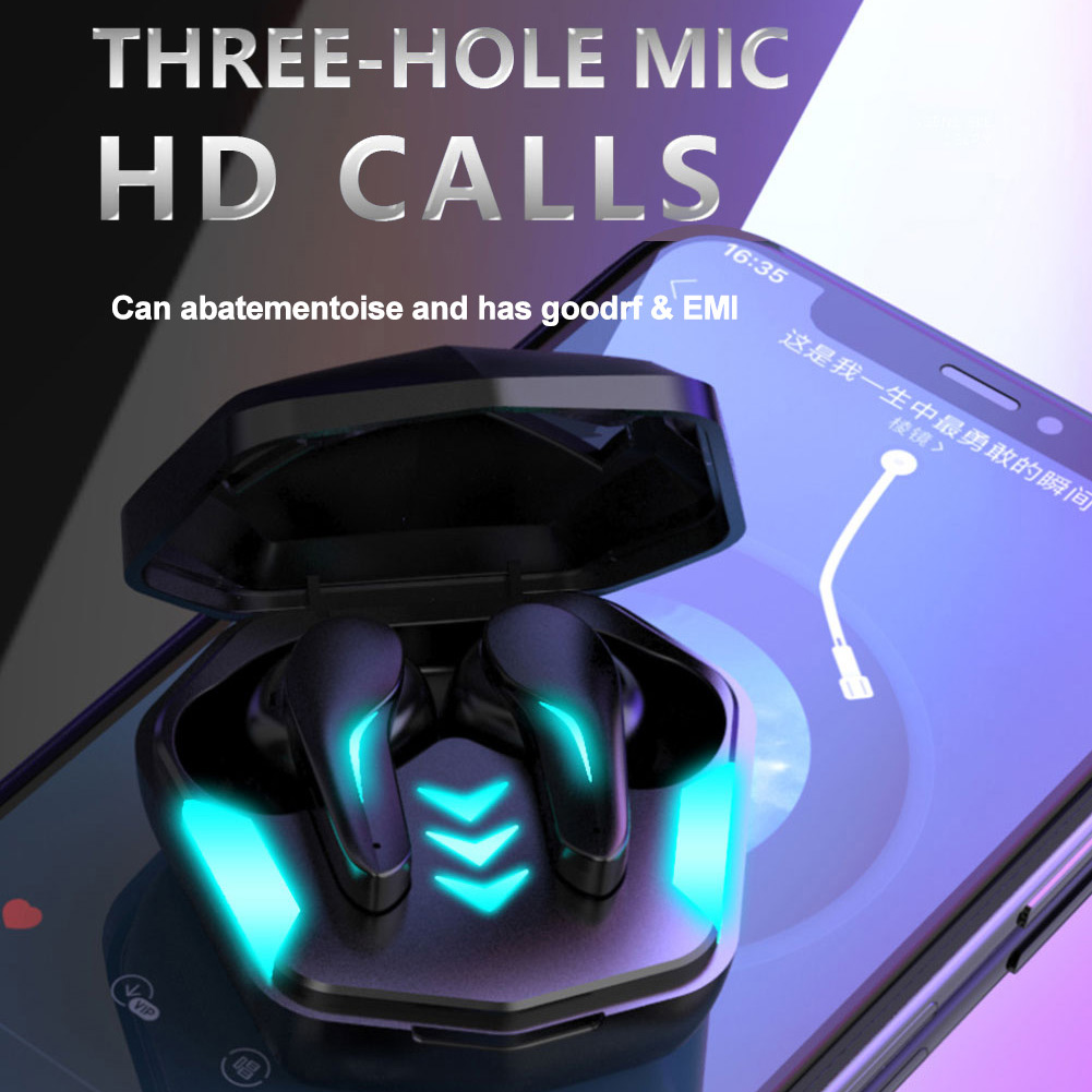 Temoo MD188 TWS หูฟังสเตอริโอ5.1,ความละเอียดต่ำสำหรับเล่นเกมชุดหูฟังบลูทูธเพื่อฟังโหมดเกมสลับได้ ...