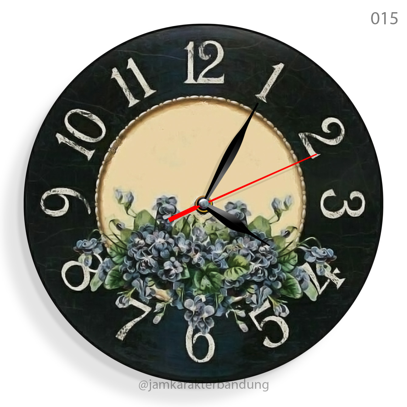 015 Jam Dinding Vintage Klasik Retro Minimalis Jam Karakter Bandung ...