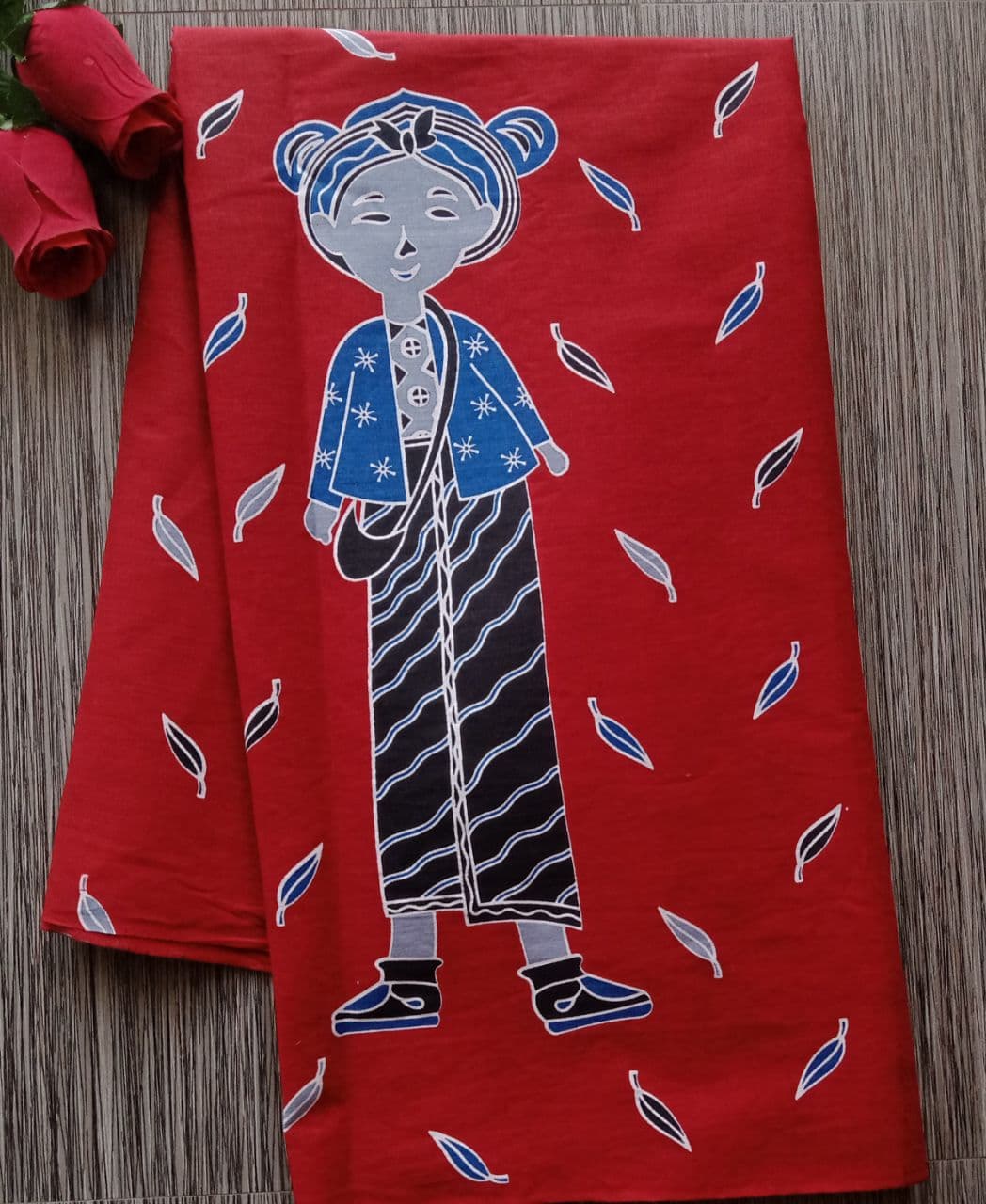 kain batik motif manusia batik karikatur bahan seragam playgroup batik ...