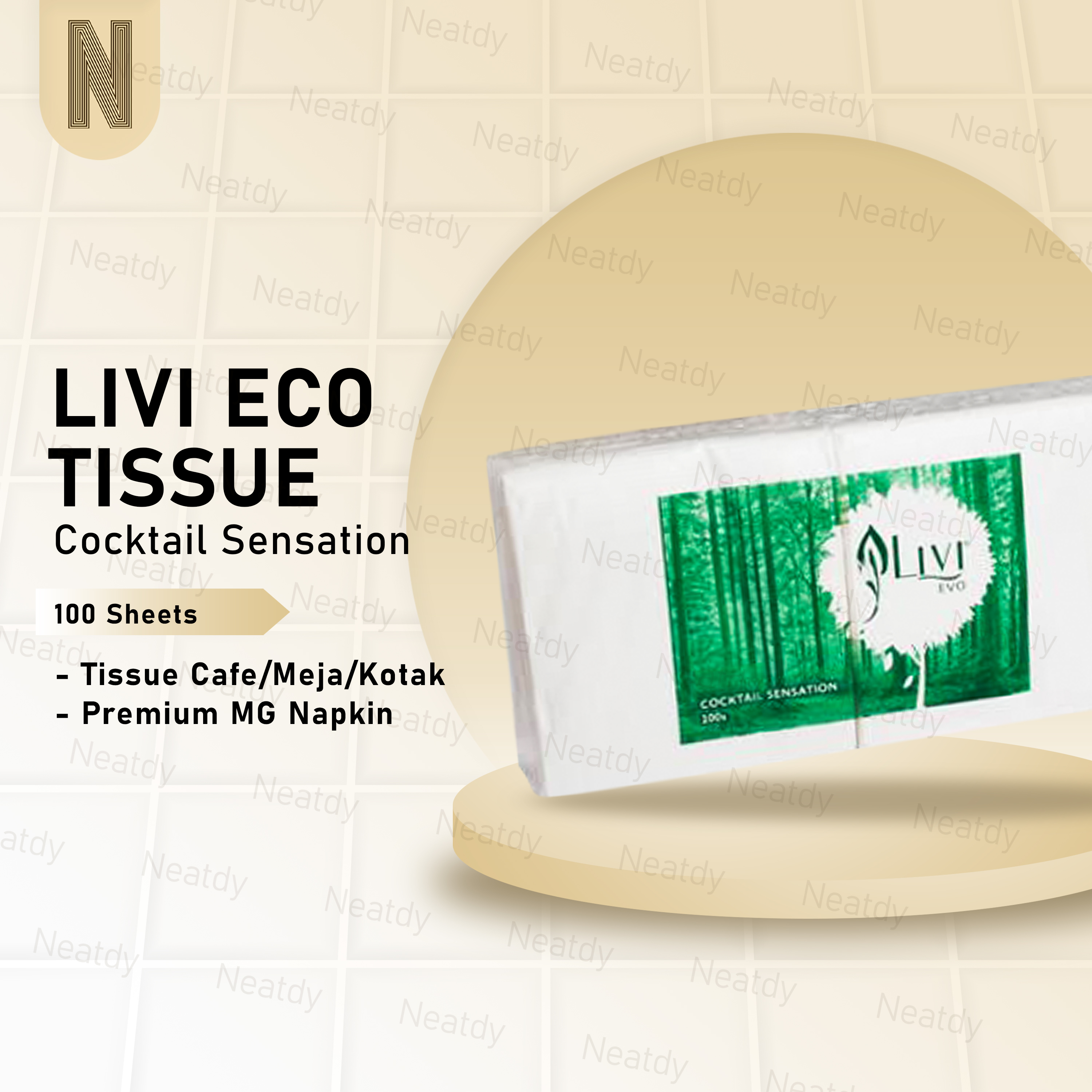 Tissue Cafe / LIVI EVO Cocktail Sensation / Tissue Meja / Tissue Kotak ...