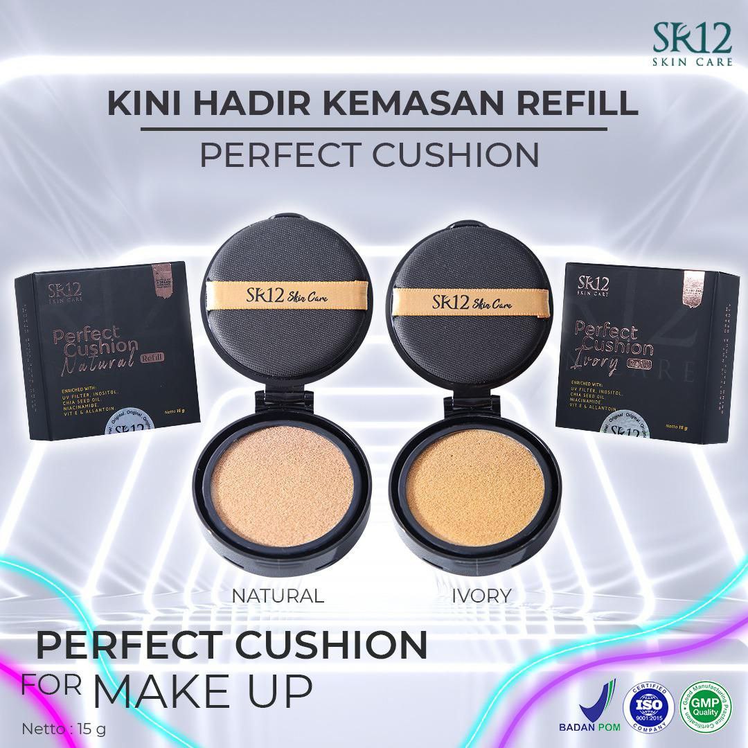 Perfect Cushion SR12 Natural Ivory bedak cair perpaduan bedak dan ...