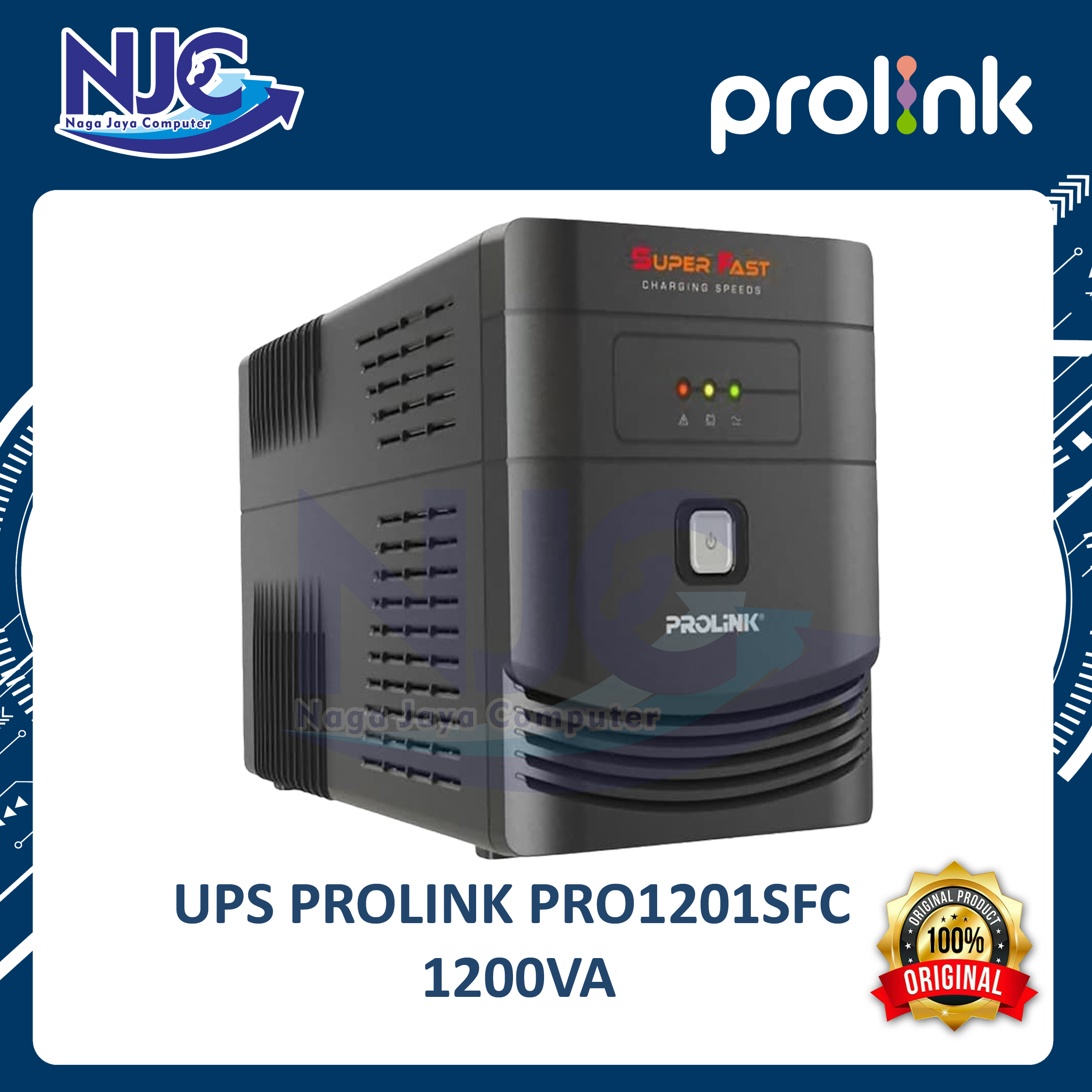 UPS PROLINK PRO1201SFCU Super Fast Charging Line Interactive 1200VA ...