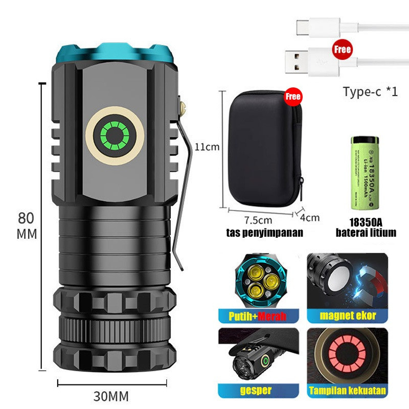 Senter Mini Super Terang/Senter super terang/senter mini super terang ...