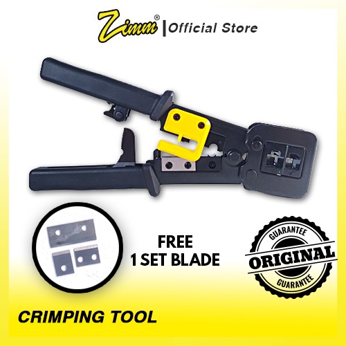 Tang Crimping Crimping Tool ZimmLink RJ45 RJ11 Pemotong Kabel | Lazada ...