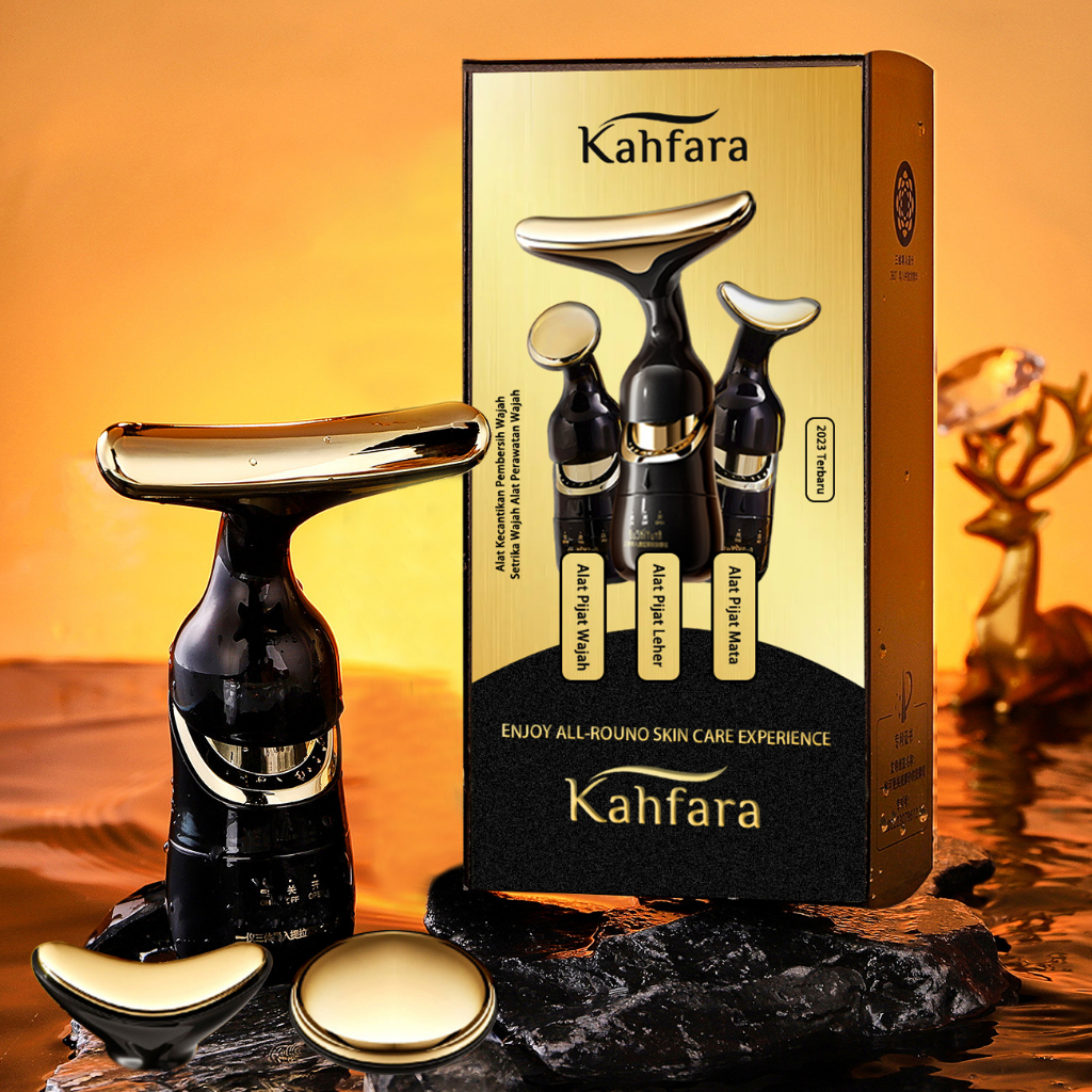 Keeone 3 IN 1 Alat Pijat Pengencang Kulit Wajah dan Leher dan Mata ...