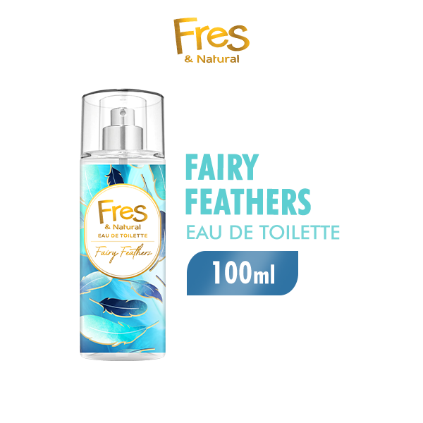FRES&NATURAL Spray Cologne Fairy Feathers Floral Fruity EDT Botol 100ML ...