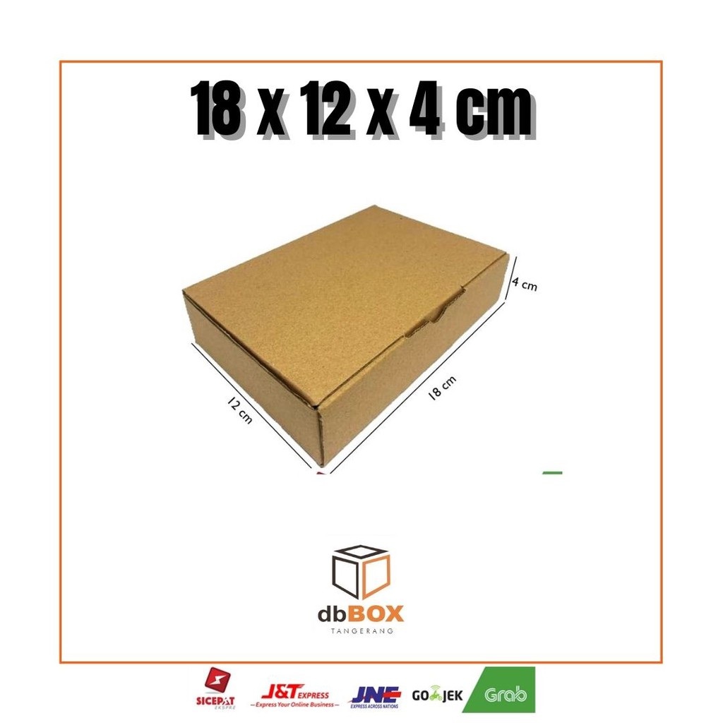 (SATUAN) Kardus 18x12x4 cm | Box Die Cut dan Easy Usage | Box Kue Tart ...
