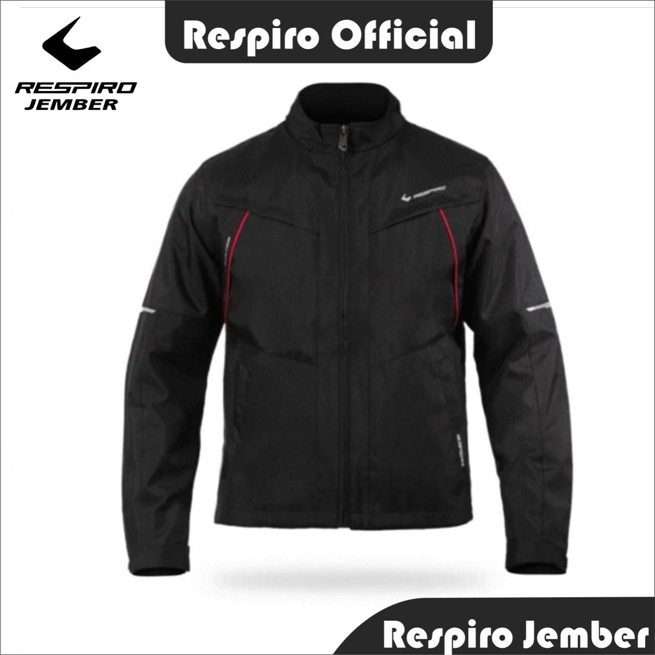 JAKET MOTOR RESPIRO AIR VENTECH - BLACK | JAKET BERKENDARA | JAKET ...