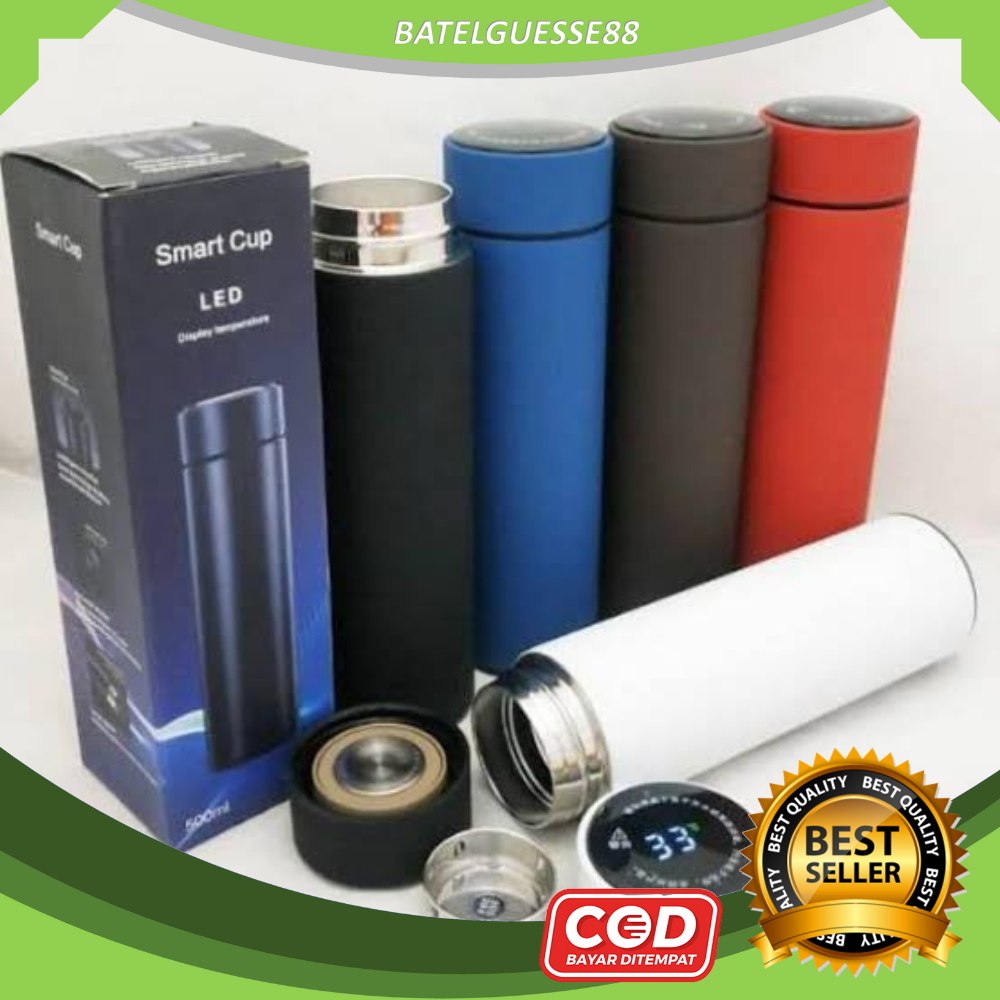 DNV - Termos Suhu Led 500ML Botol Minum Stainless Dengan Pengukur Suhu ...