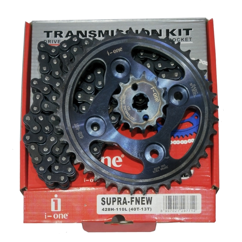 GEAR GIR SET GEAR GIR PAKET CHAIN KIT i-one SUPRA FIT NEW-13/40T(428H ...