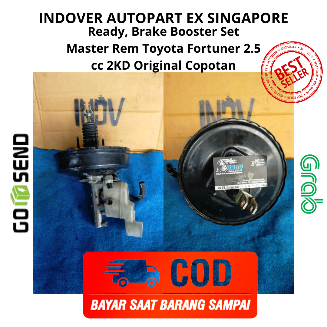 Booster Set Master Rem Toyota Fortuner 2KD VNT Original Copotan ...