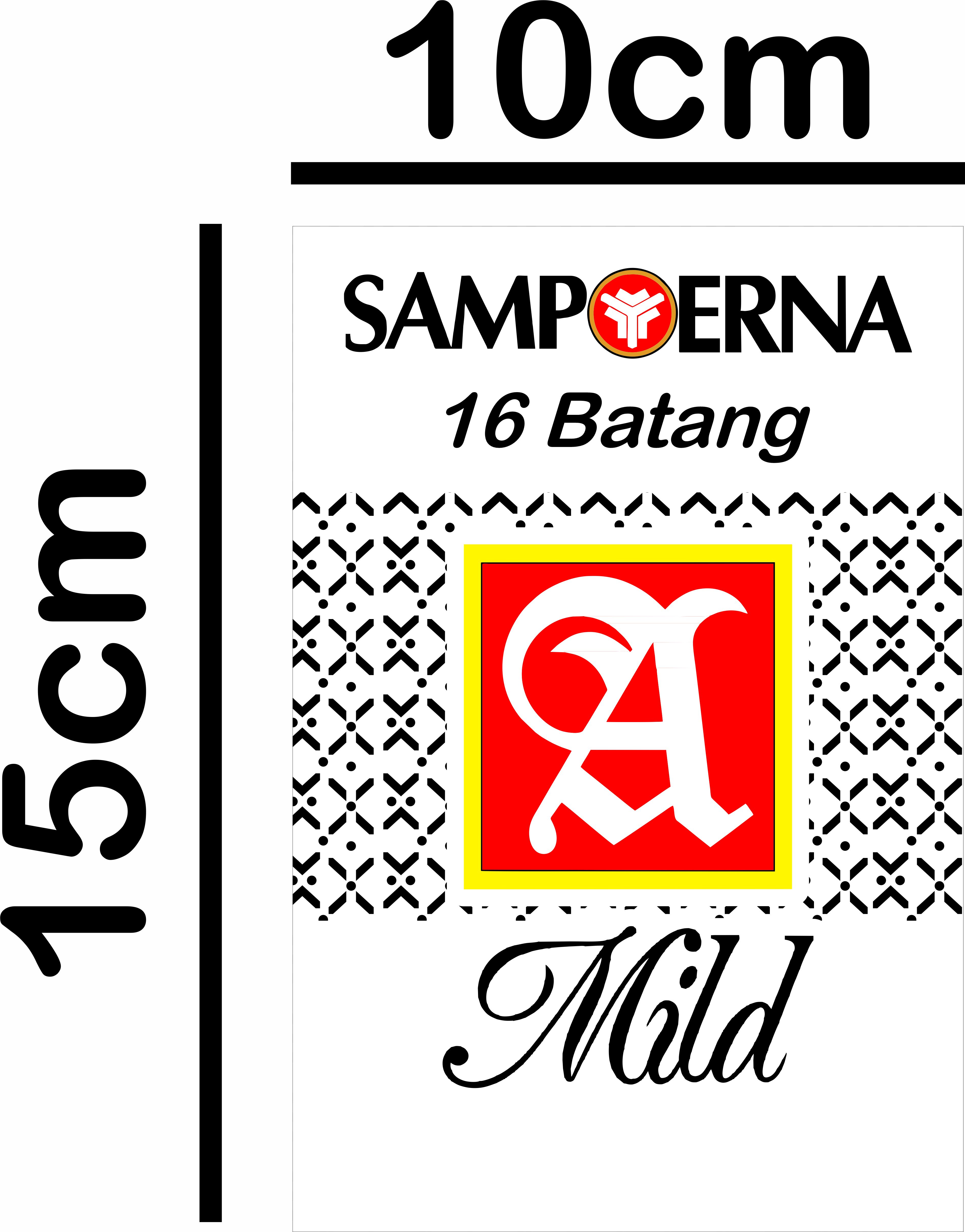 Sticker ASBAK ROKOK sampoerna mild uk 15x10cm | Lazada Indonesia
