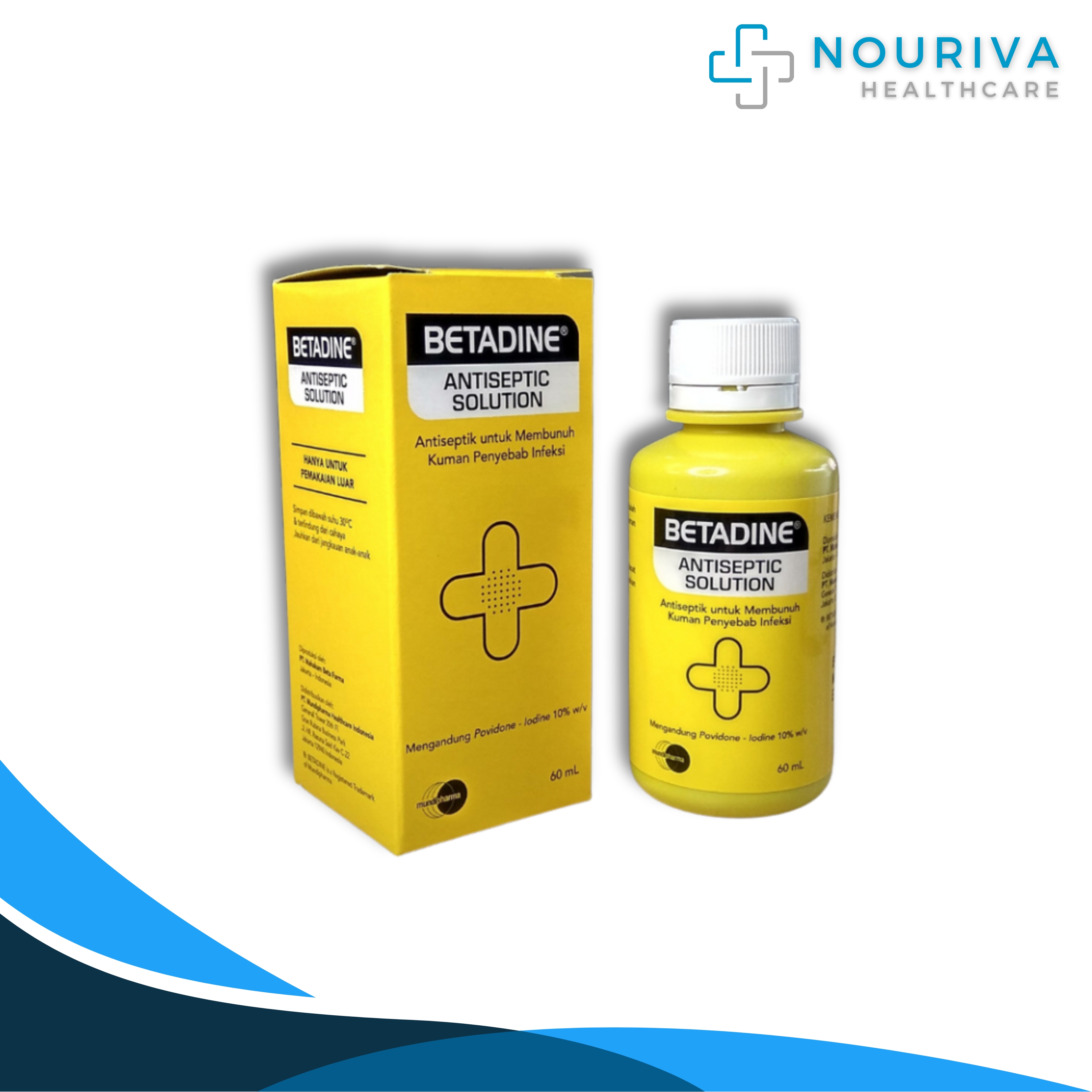 Betadine Antiseptic Solution 60ml - Antiseptik untuk Membunuh Kuman | Lazada Indonesia