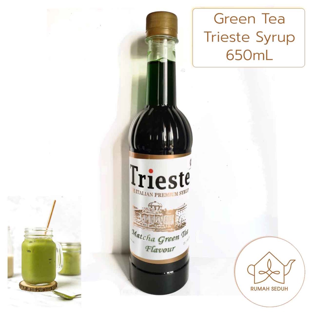 650 mL Matcha Green Tea Syrup Trieste - Trieste Macha Sirop - Sirup Teh ...
