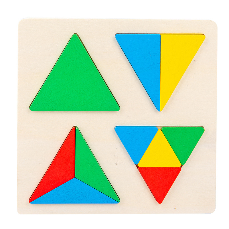 Rainbow Geometric Shape Puzzle Board | Papan Puzzle Bentuk Geometri ...