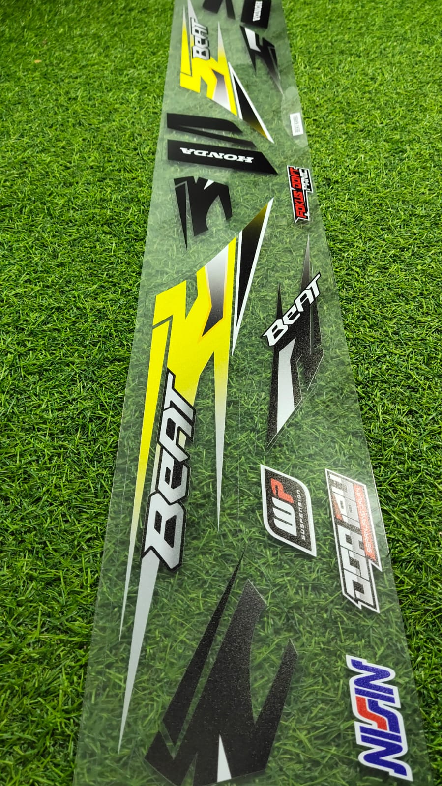 Striping Beat Karbu Lis Transfaran Bening Polet Sticker Bening ...