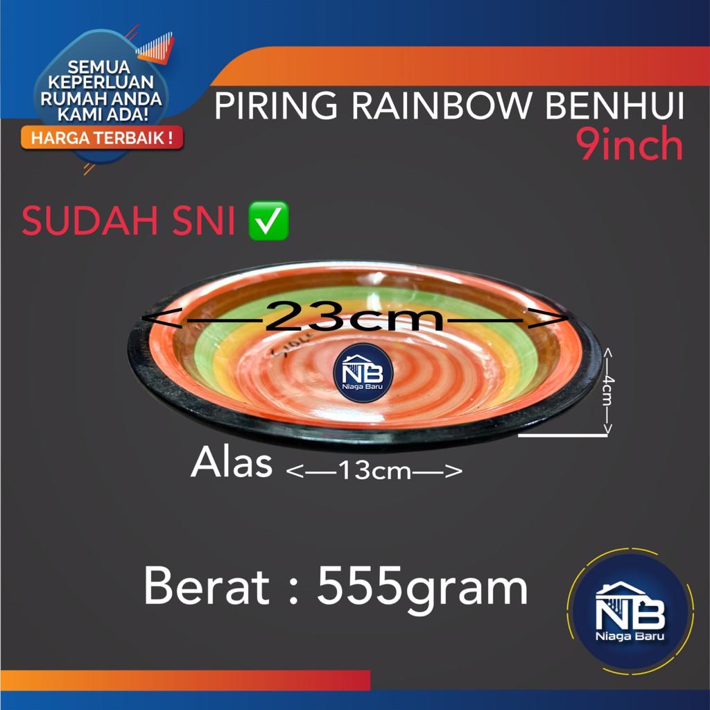 Piring Keramik Rainbow Benhul 9inch | Lazada Indonesia