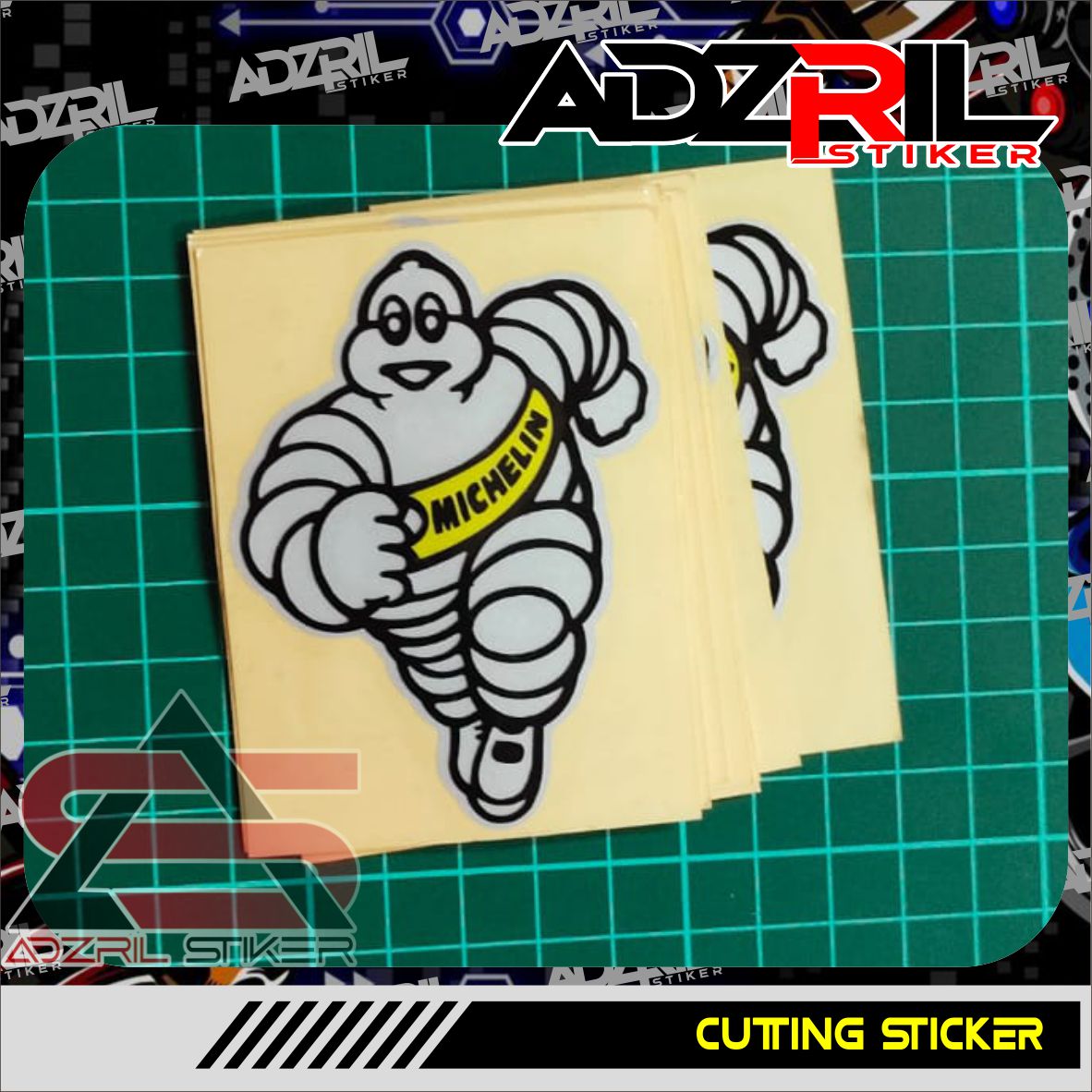 STICKER CUTTING MICHELIN /STICKER MOTOR / STICKER MOBIL / STIKER KACA ...
