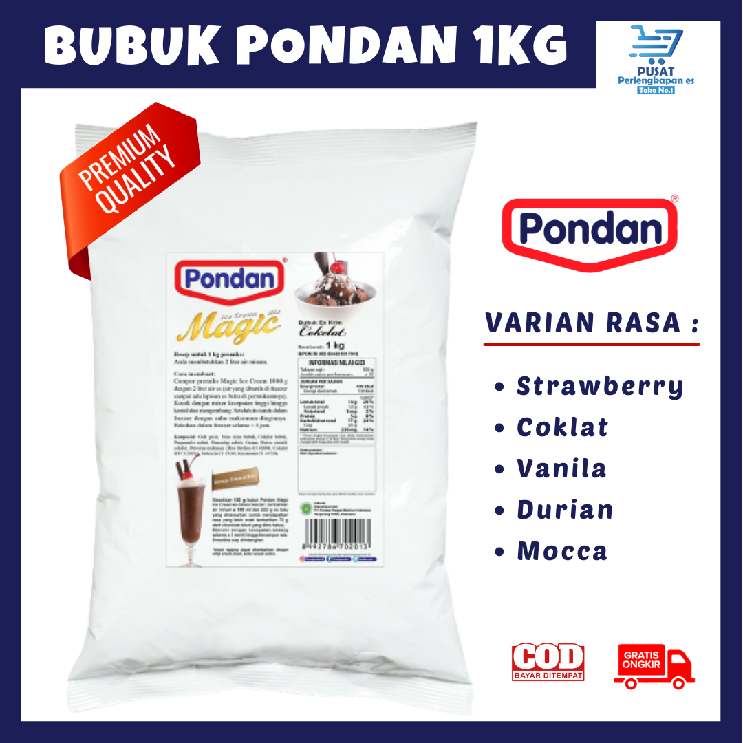 TEPUNG BUBUK ES KRIM PONDAN ESKRIM KILOAN POWDER ES CREAM ENAK HARD ICE ...