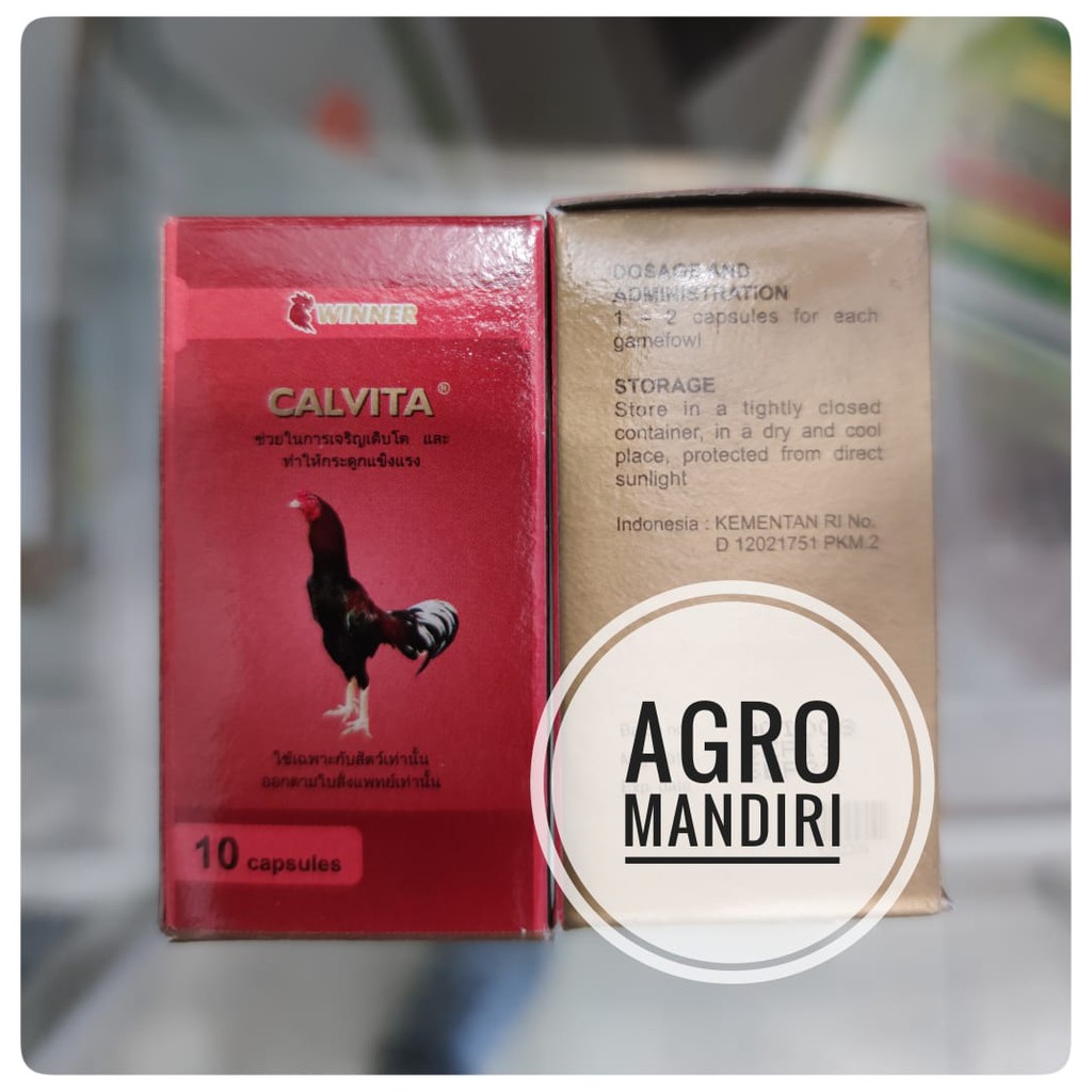 Calvita 10 kapsul MEDION Vitamin Obat Lumpuh pada Ayam, Bebek, Unggas ...