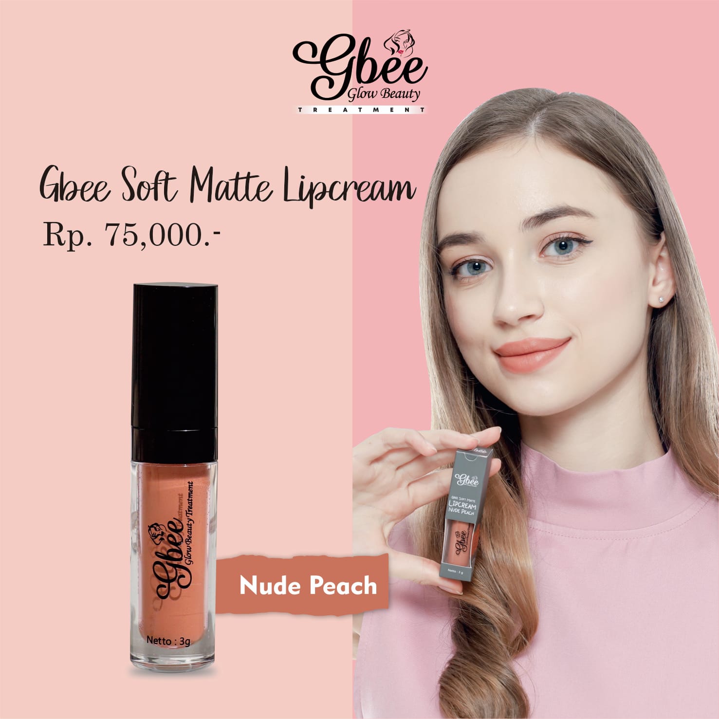 Gbee Glow Beauty - Gbee Glow Beauty Lip Soft Matte - Gbee Glow Official Member - Gbee Glow Murah ...