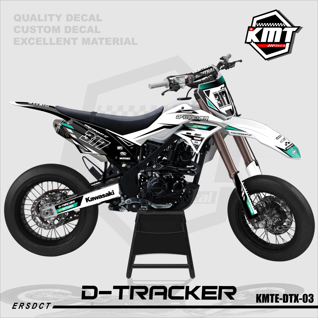 Decal Stiker Klx Dtracker full body Putih supermoto keren | Lazada ...