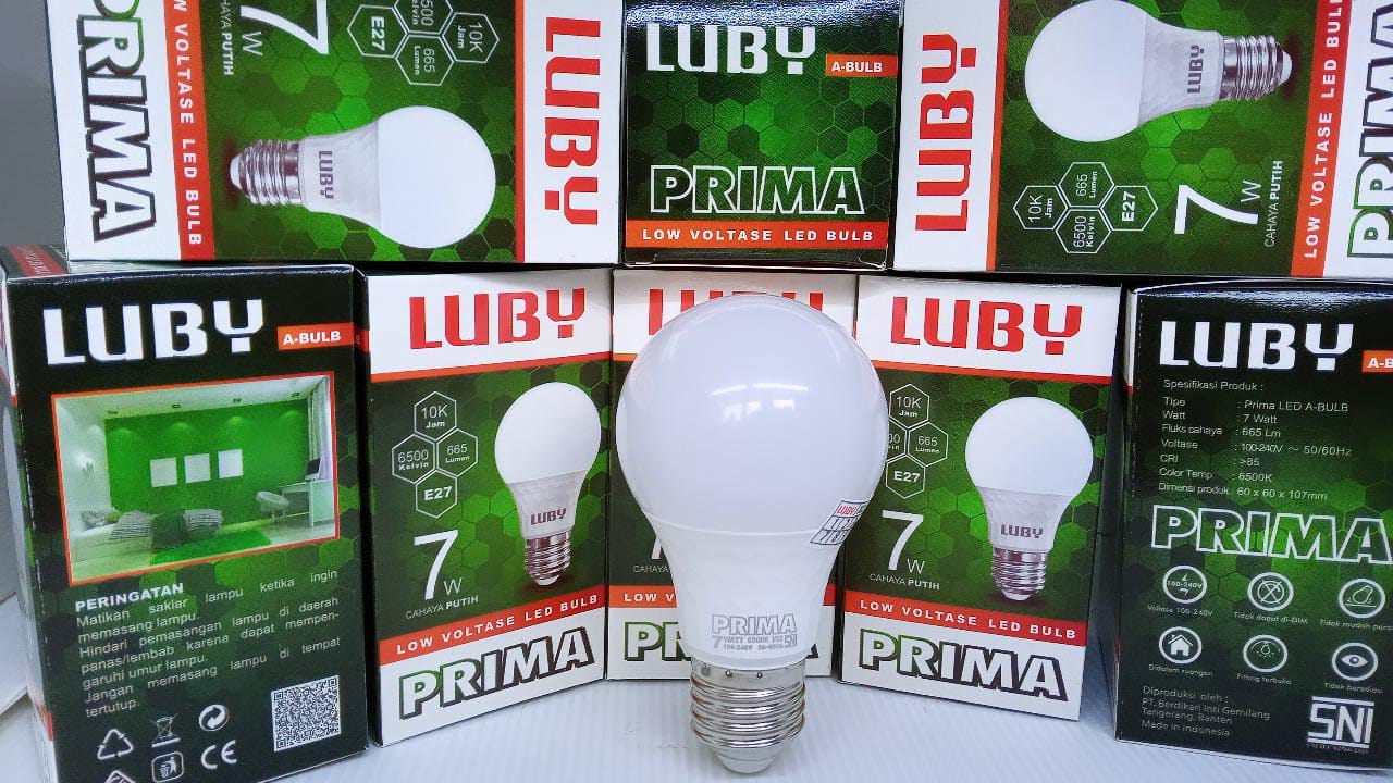 Luby Prima Lampu Bohlam LED 7W / 7 Watt LED BULB | Lazada Indonesia