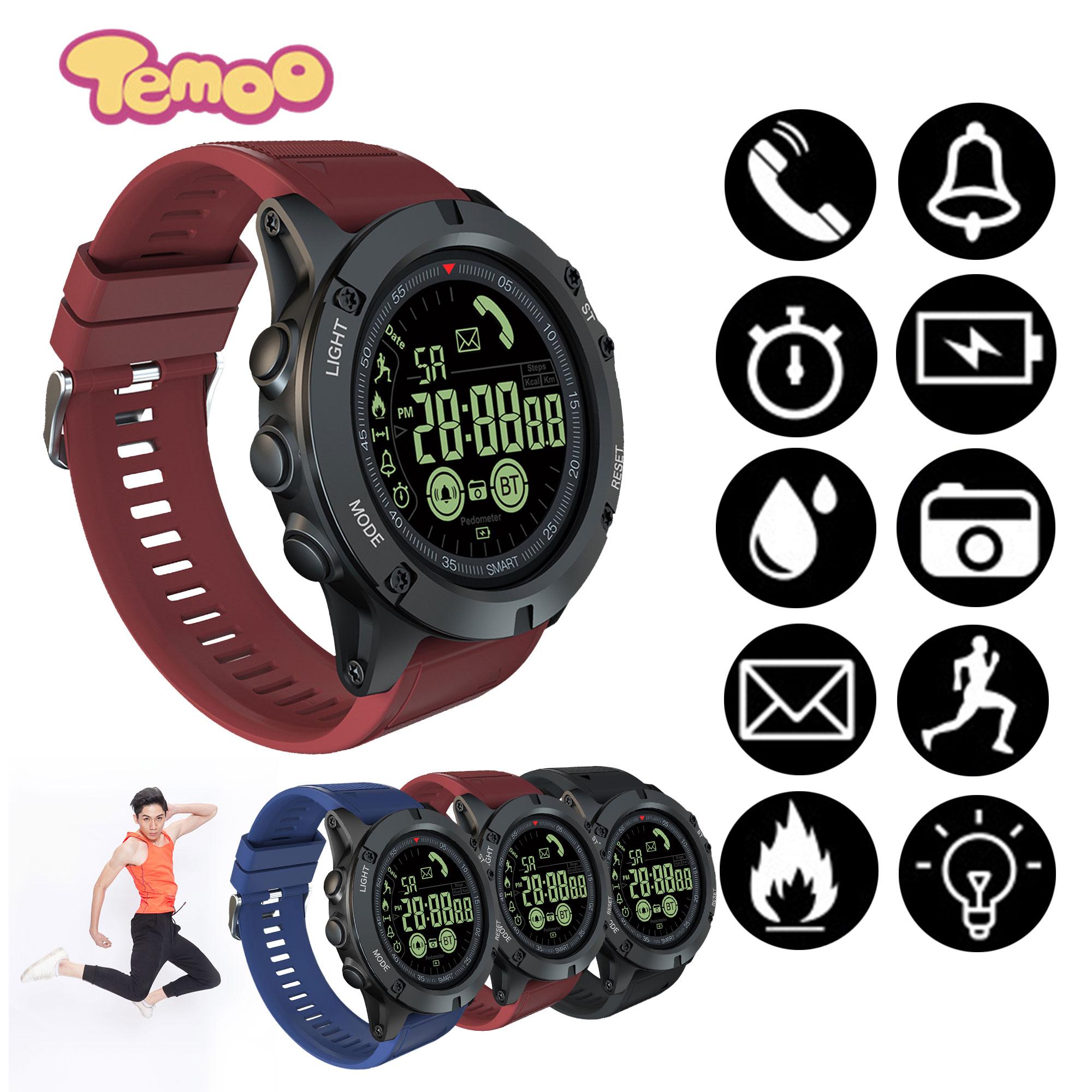 Temoo yuero Sky 1 สมาร์ทนาฬิกาผู้ชาย IP68 กันน้ำกิจกรรมติดตามติดตามการ ...