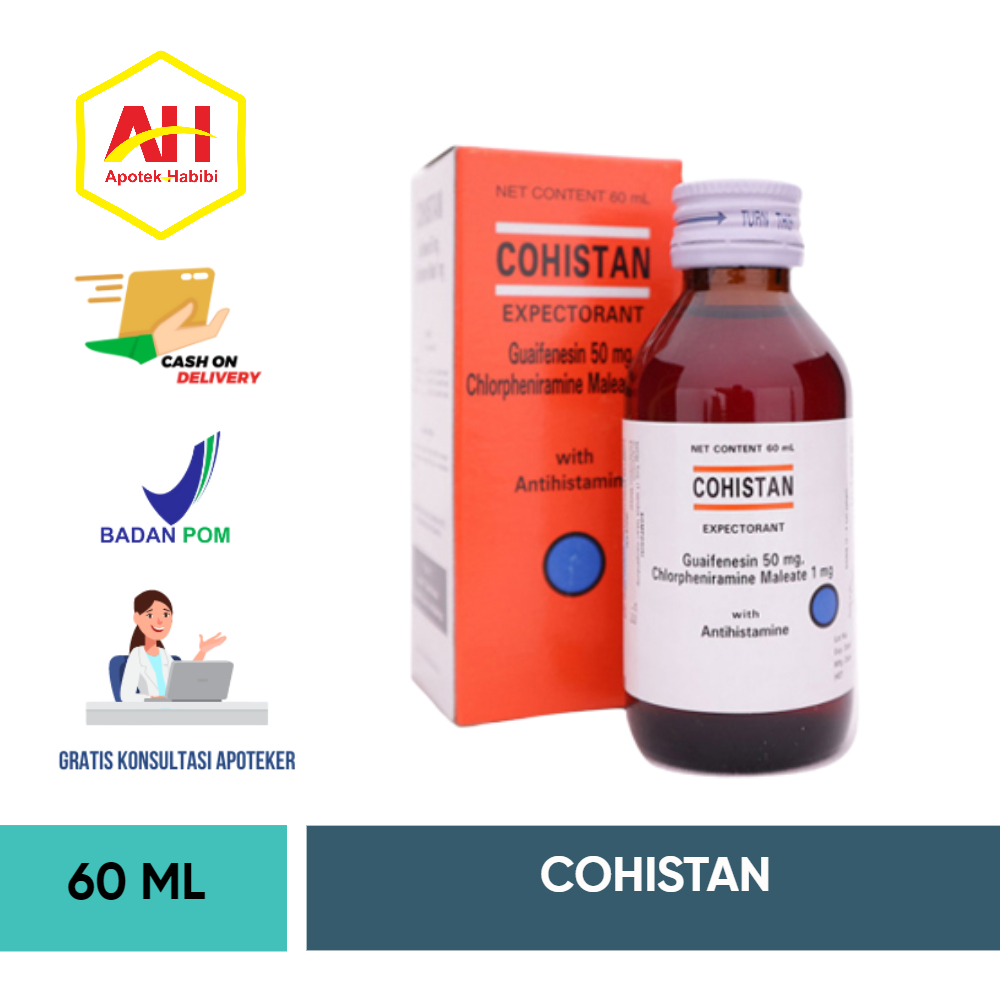 Cohistan Kohistan Expectoran ekspektoran Sirup 60 ml Obat untuk ...