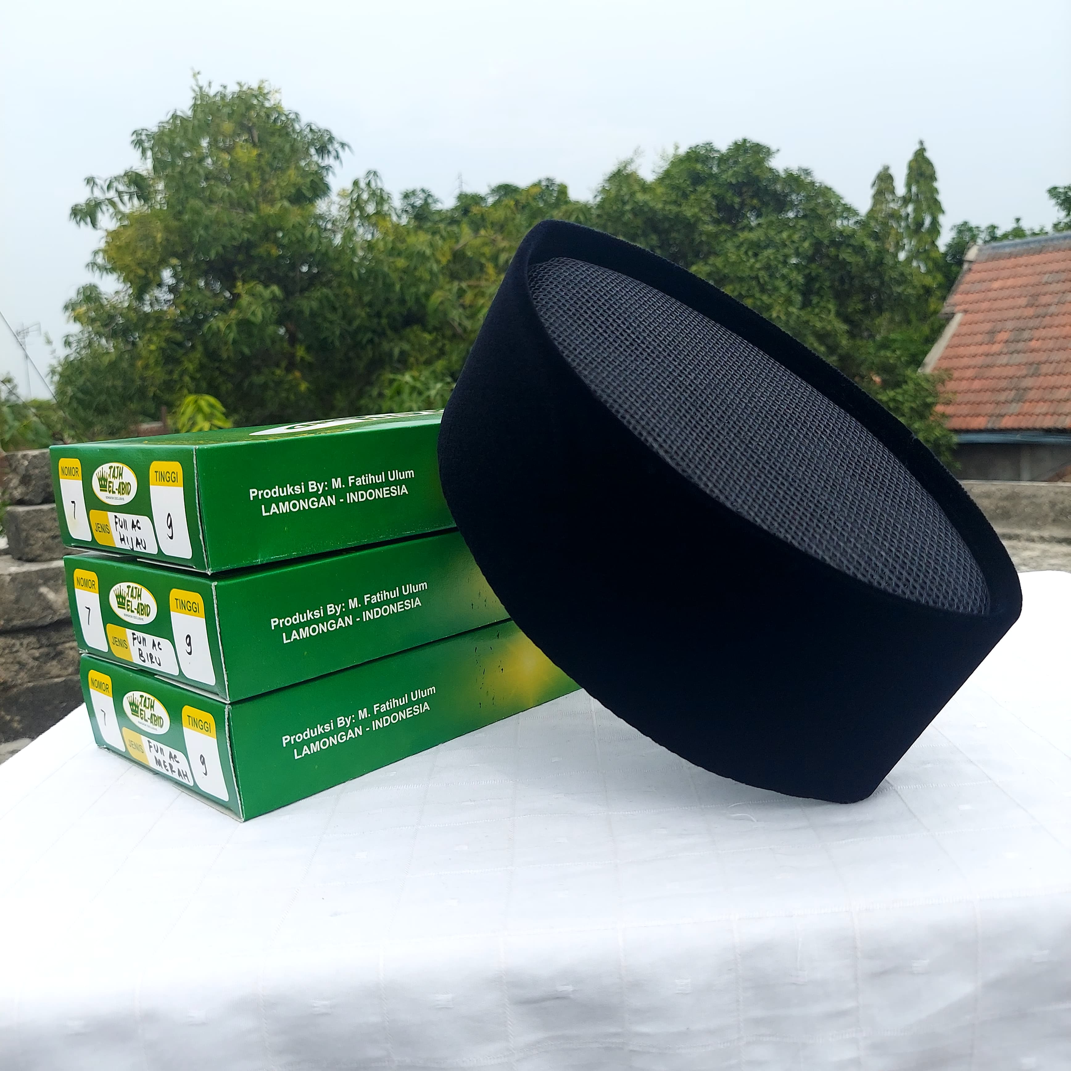 Songkok Peci Kopiah Full AC Tinggi 6cm 7cm 8cm 9cm 10cm Tebal Halus ...