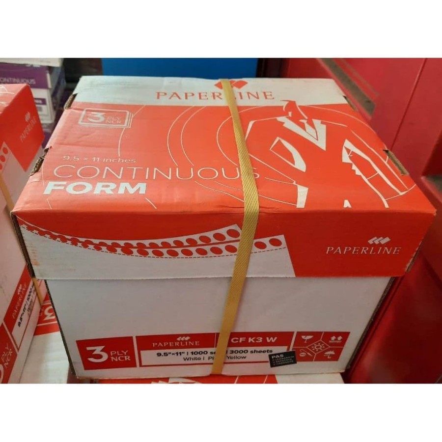 Continuous Form 3 PLY warna kertas komputer Paperline K3 warna | Lazada ...