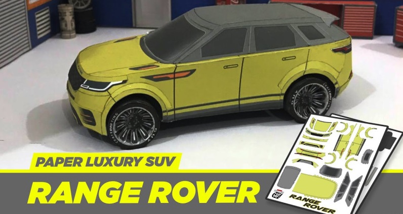DIY Papercraft Lembar Kertas Pola Kendaraan Mobil Range Rover | Lazada ...